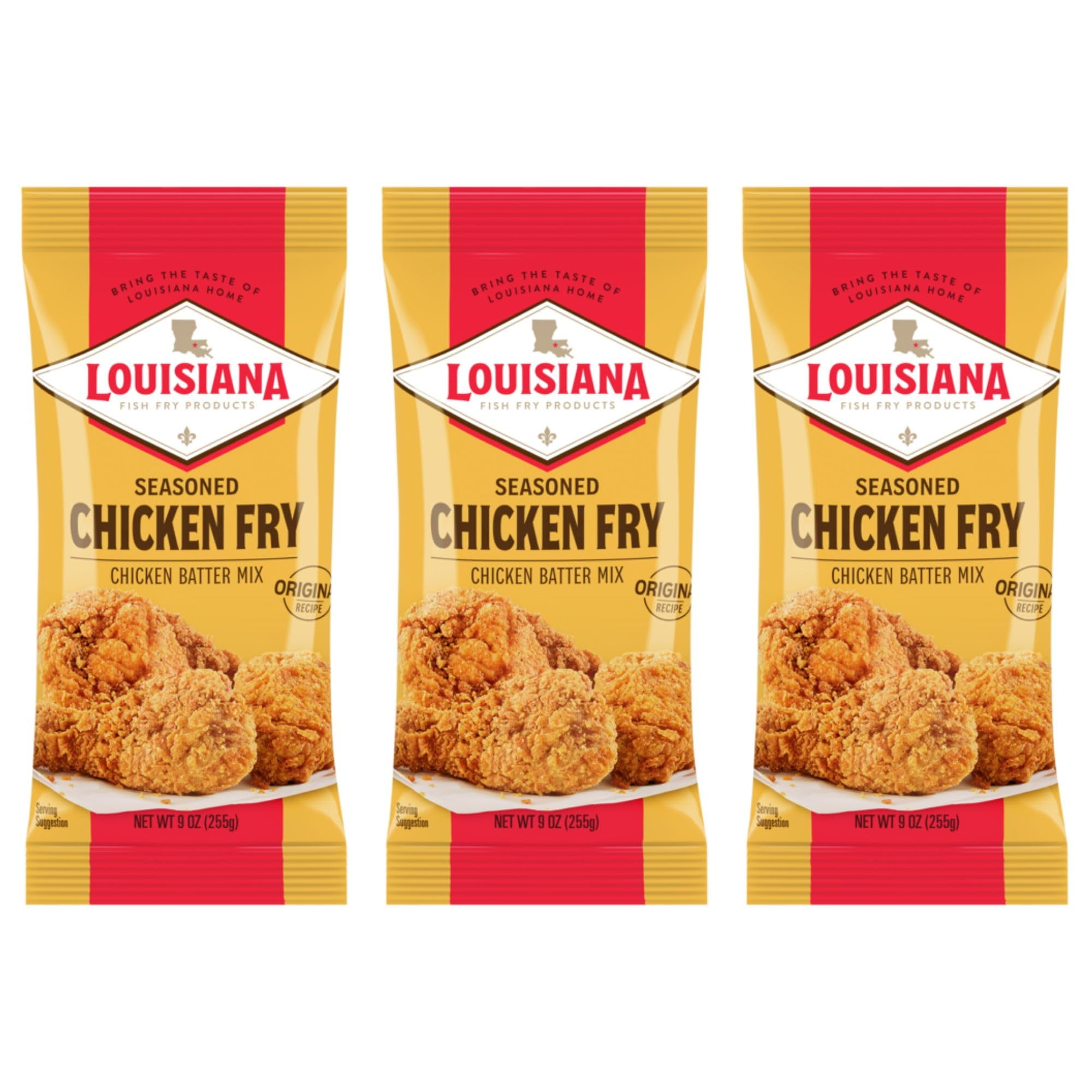 Louisiana Seasoned Chicken Fry XEF1 Batter 9 oz (Pack Southern Coating ...