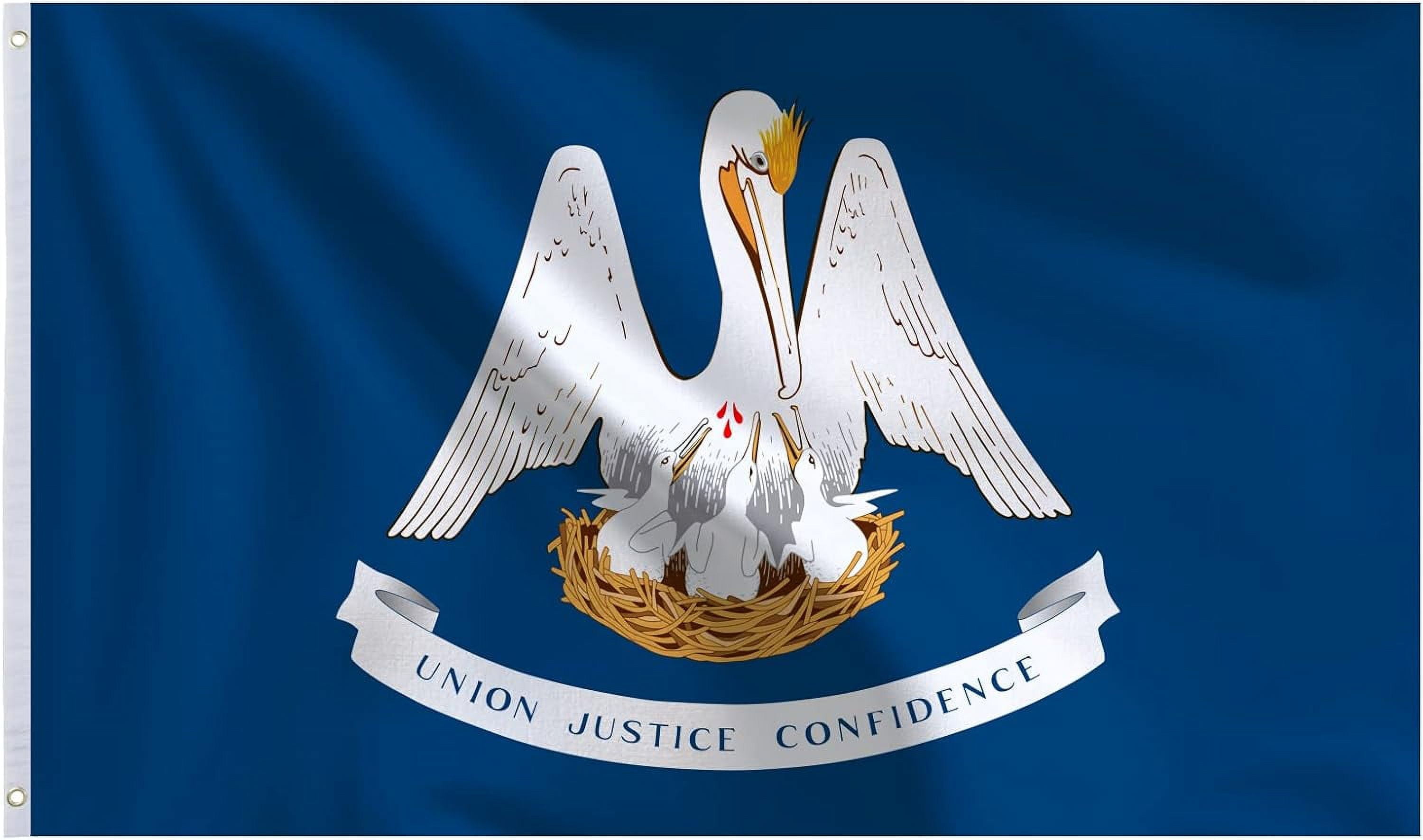 Louisiana State Flag Outdoor, Polyester Double Sided Louisiana Flag ...