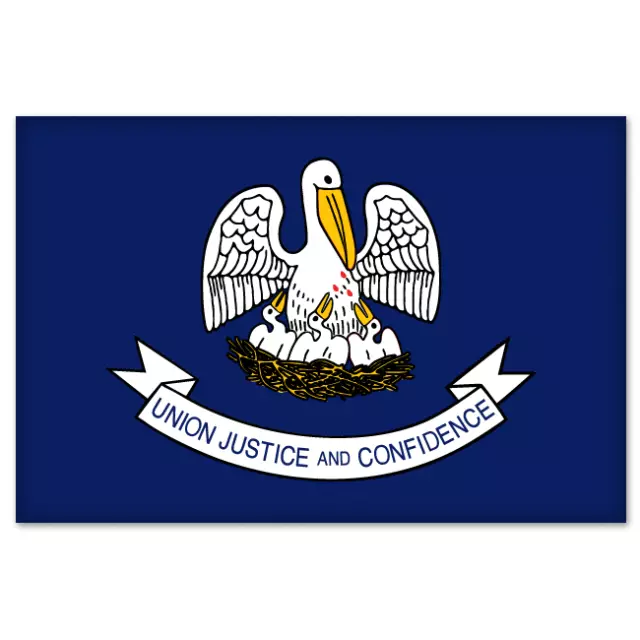 Louisiana State Flag Sticker Phone Decal Water Bottle Stickers Car ...