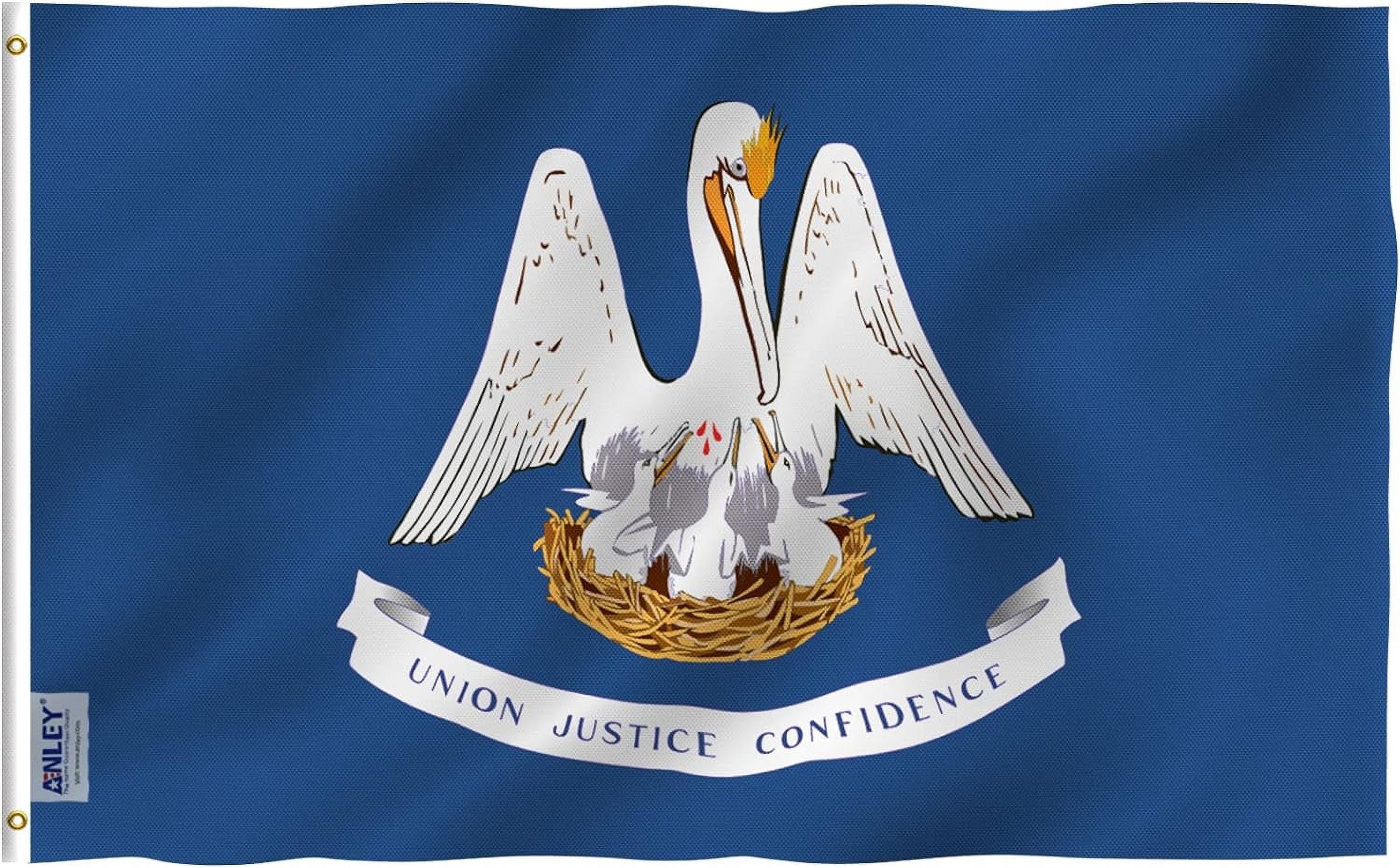 Louisiana State Flag - Vivid Color and Fade Proof - Louisiana LA Flags ...