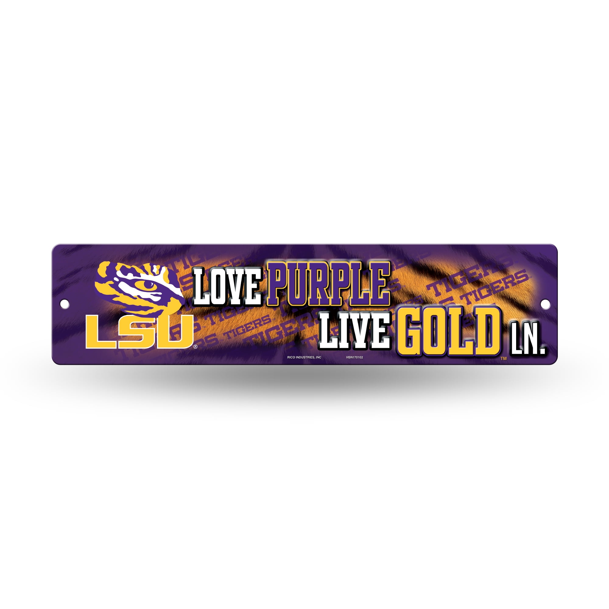 Louisiana St-LSU-Tiger's Street Sign (16") Hang anywhere you choose ...