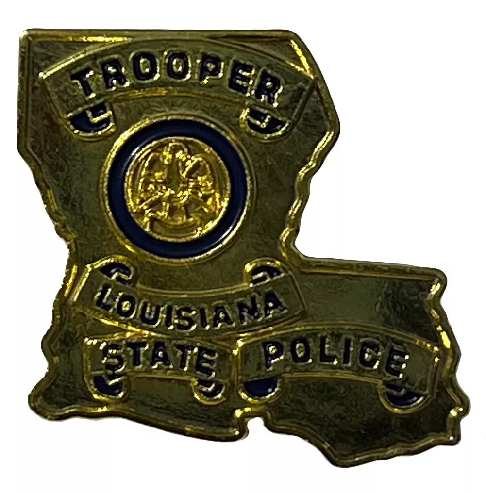 Louisiana State Police Trooper Badge Hat Cap Lapel Pin PO-519 - Walmart.com