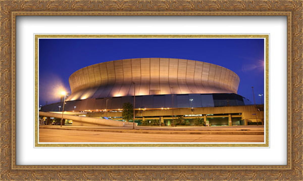 Louisiana Superdome, New Orleans 2x Matted 40x24 Large Gold Ornate ...