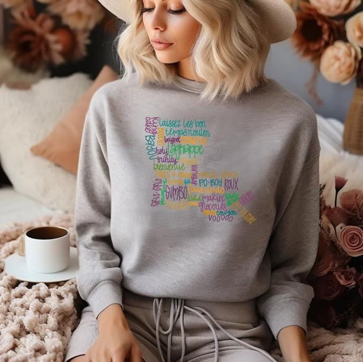 Louisiana Sweatshirt, Mardi Gras, La Weezy Ana, The Boot, Gumbo, New ...