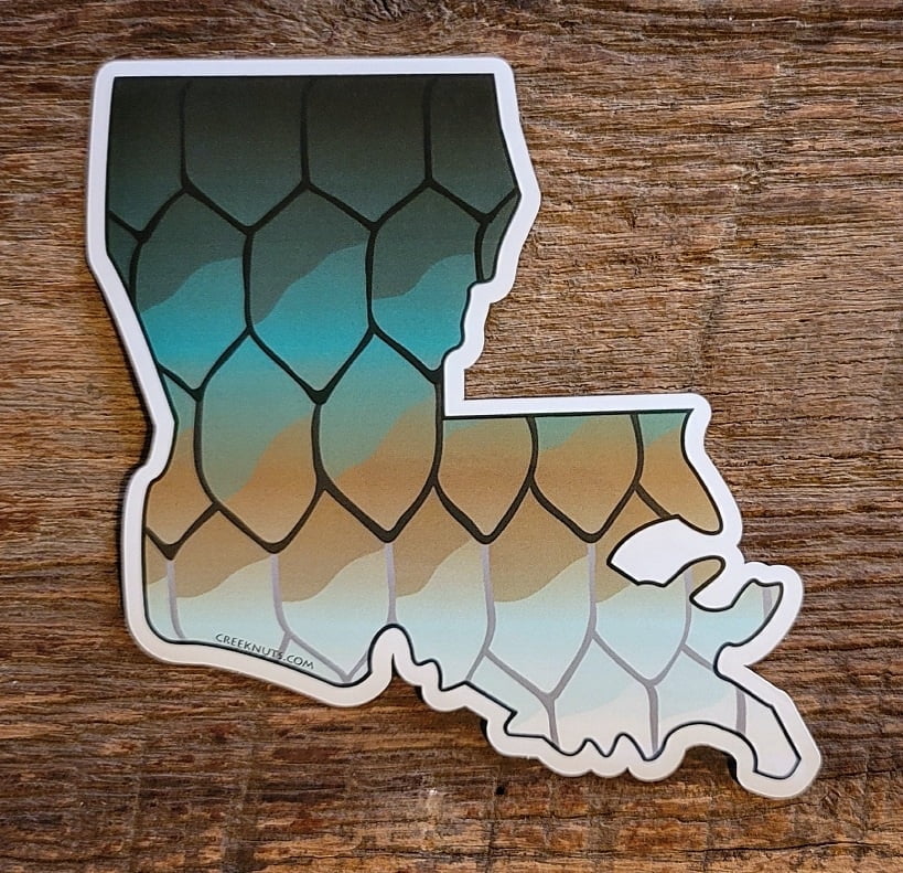 Louisiana Tarpon Skin Sticker Decal - Walmart.com