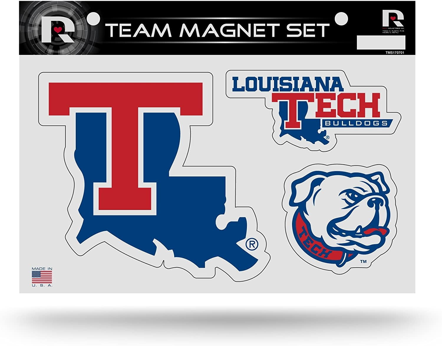 Louisiana Tech University Bulldogs Multi Magnet Sheet Shape Cut 8x11 ...