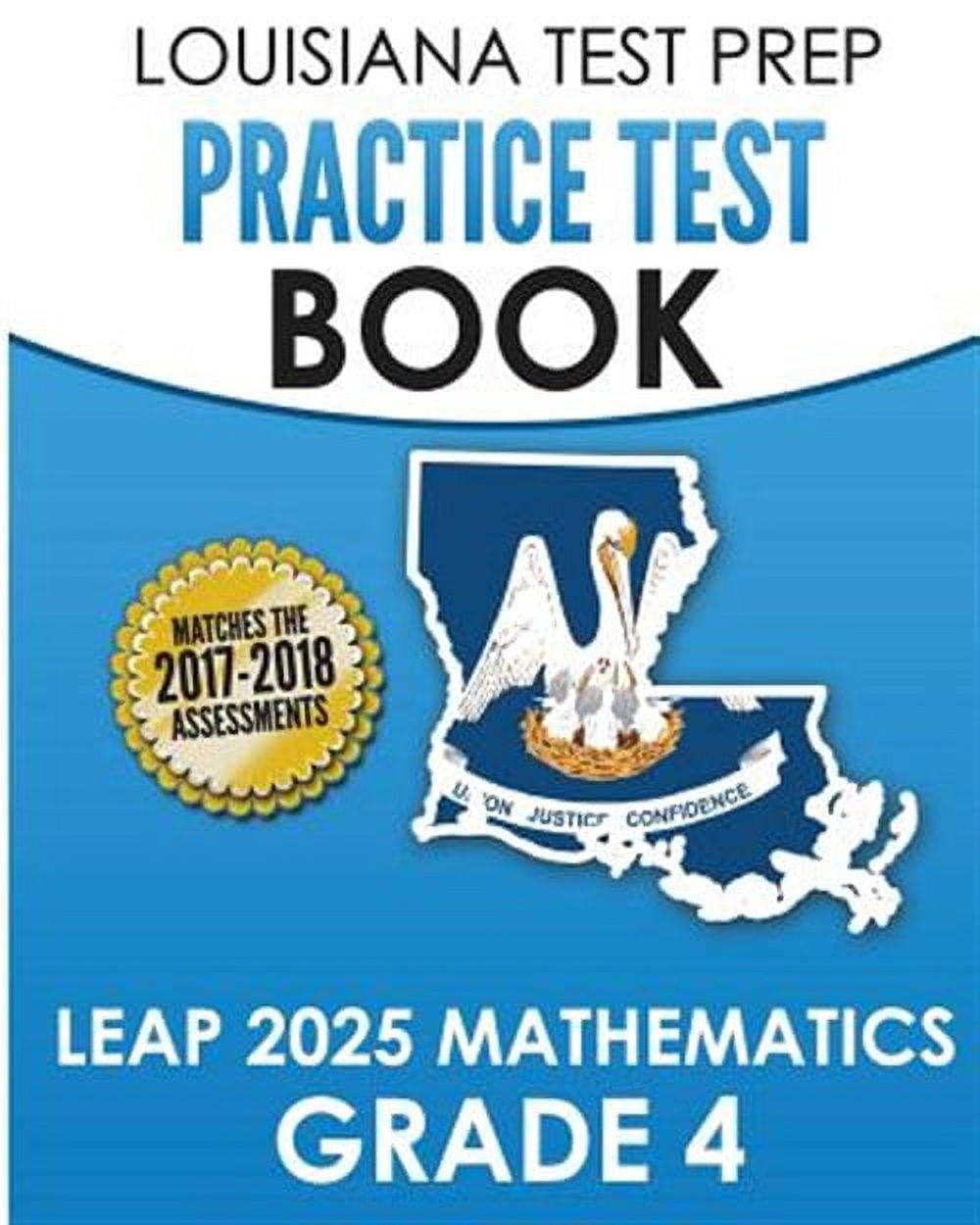 Louisiana Test Prep Practice Test Book Leap 2025 Mathematics Grade 4 ...