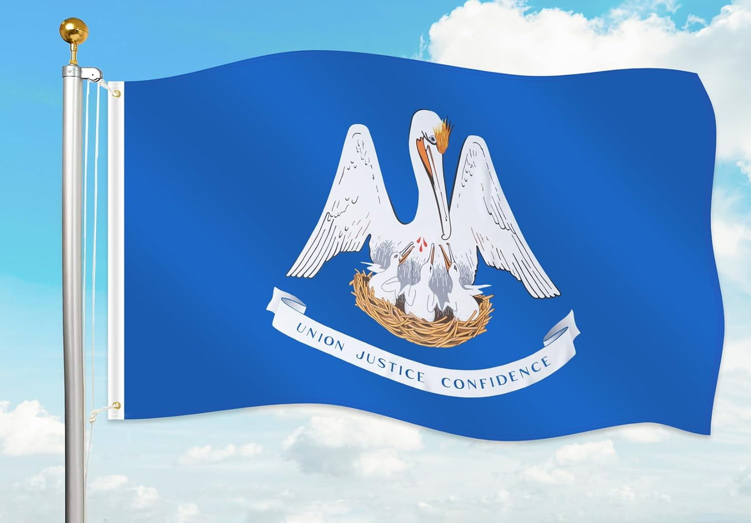 Louisiana state flag Outdoor Heavy Duty - Walmart.com