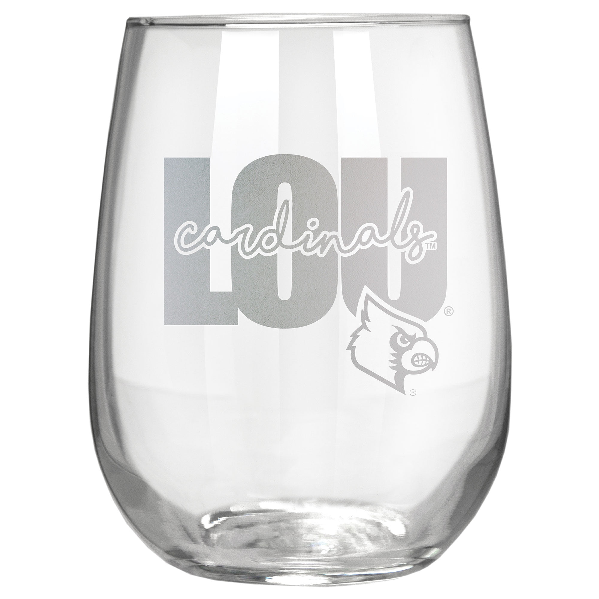 Louisville Cardinals Etched 17oz. City Stemless Wine Glass - Walmart.com