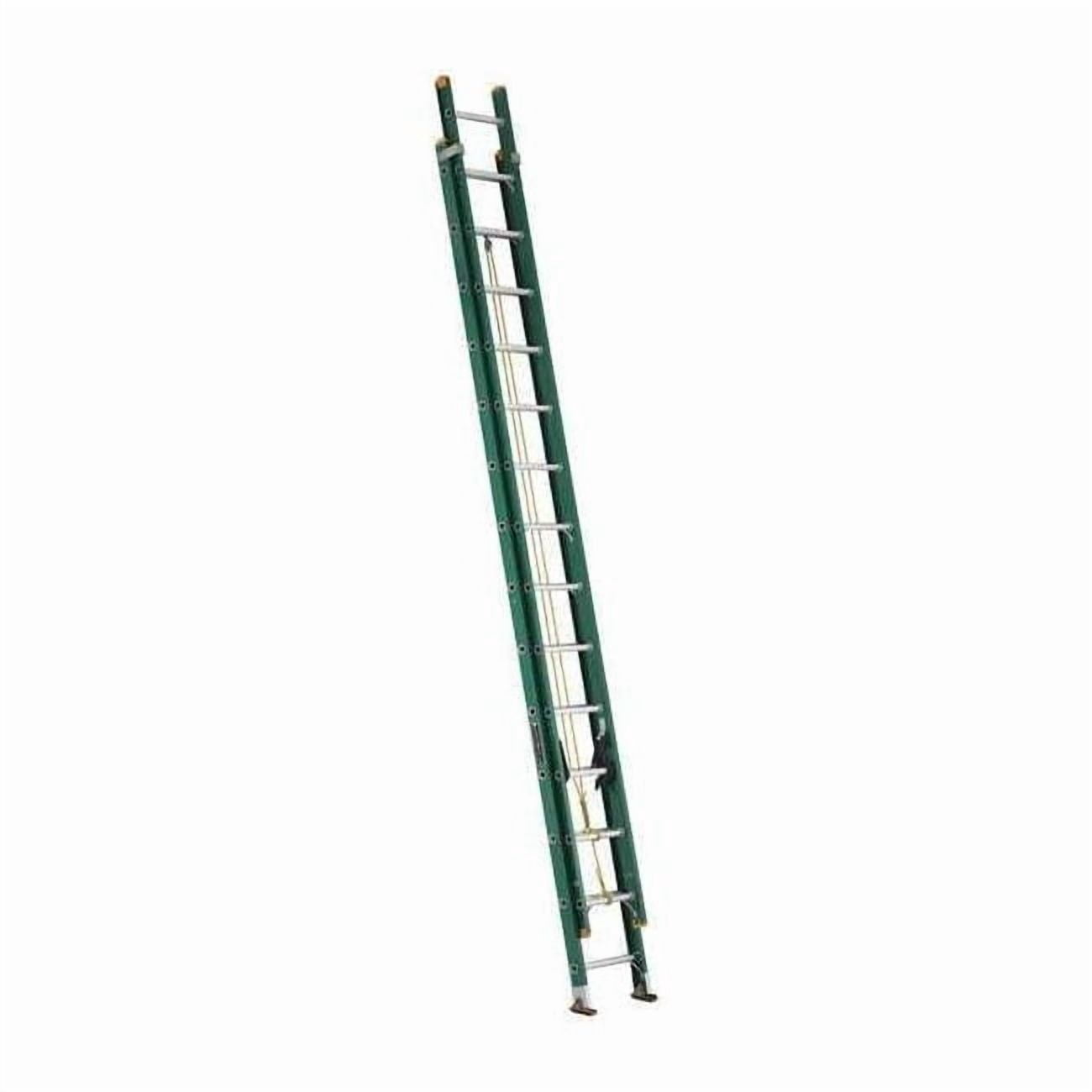 Louisville 28 ft Fiberglass Extension Ladder, 225 lb Load Capacity ...