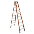 Louisville Heavy Duty 10ft Fiberglass Step Ladder, 14ft Reach, 300lbs ...