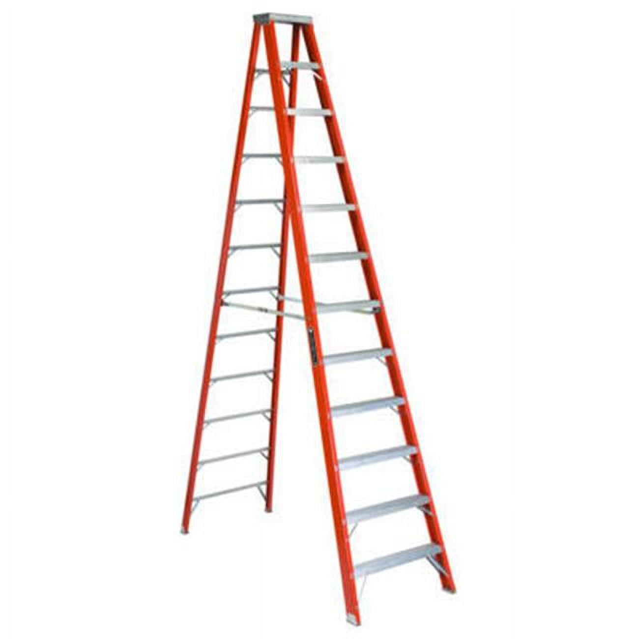 Louisville Ladder FS1312HD 12 ft. Fiberglass- Type IAA Heavy Duty Step ...