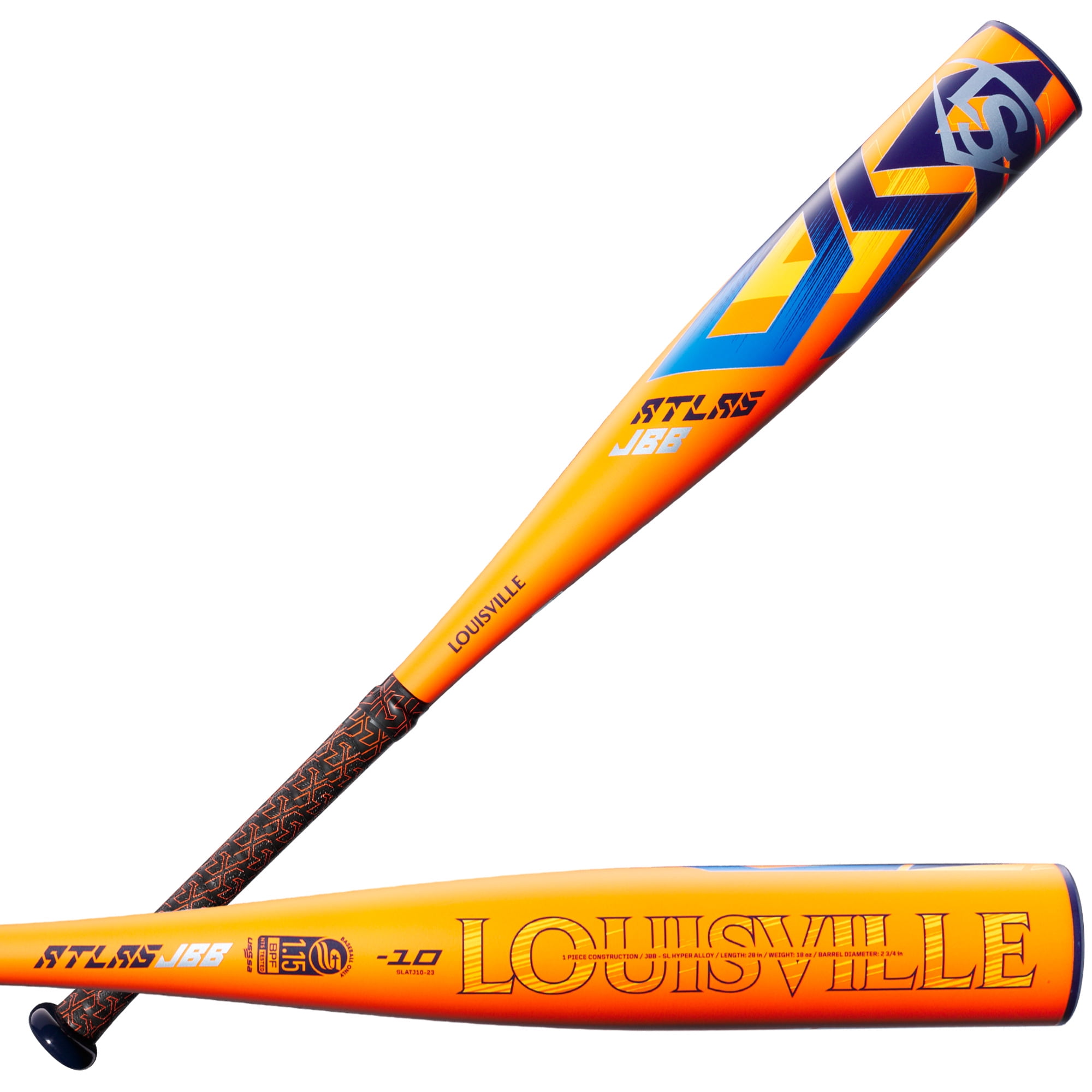 Louisville Slugger Atlas JBB (-10) 2 3/4" USSSA 26" Baseball Bat ...