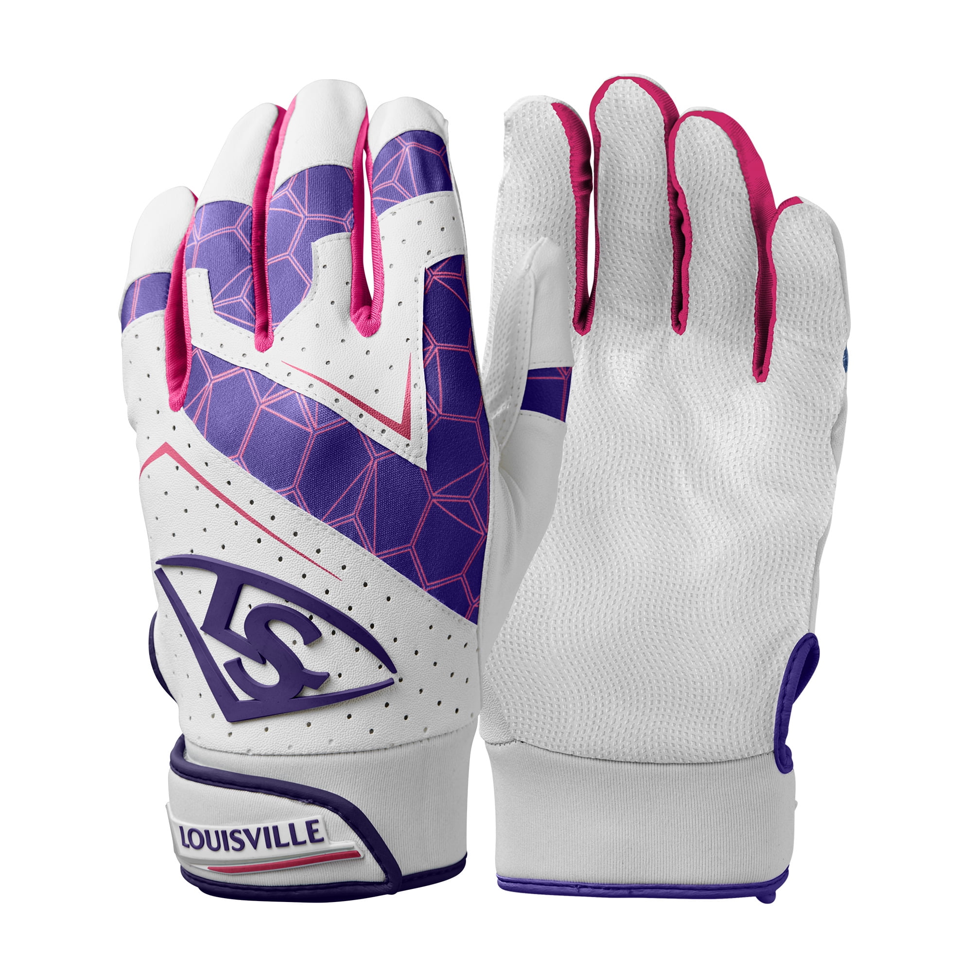 Louisville Slugger Youth Genuine V2 Batting Gloves - Purple, Small ...