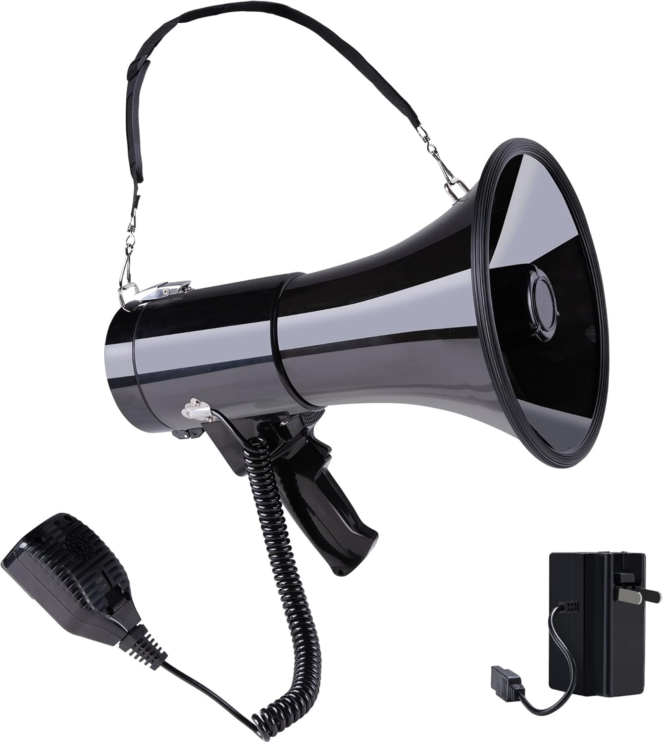 Loundmore 50 Watt Rechargeable Megaphone Speaker with Battery High ...