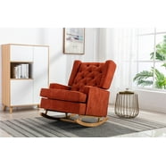 Namesake Miranda Wingback Rocker in Performance Beach Eco-Weave with ...