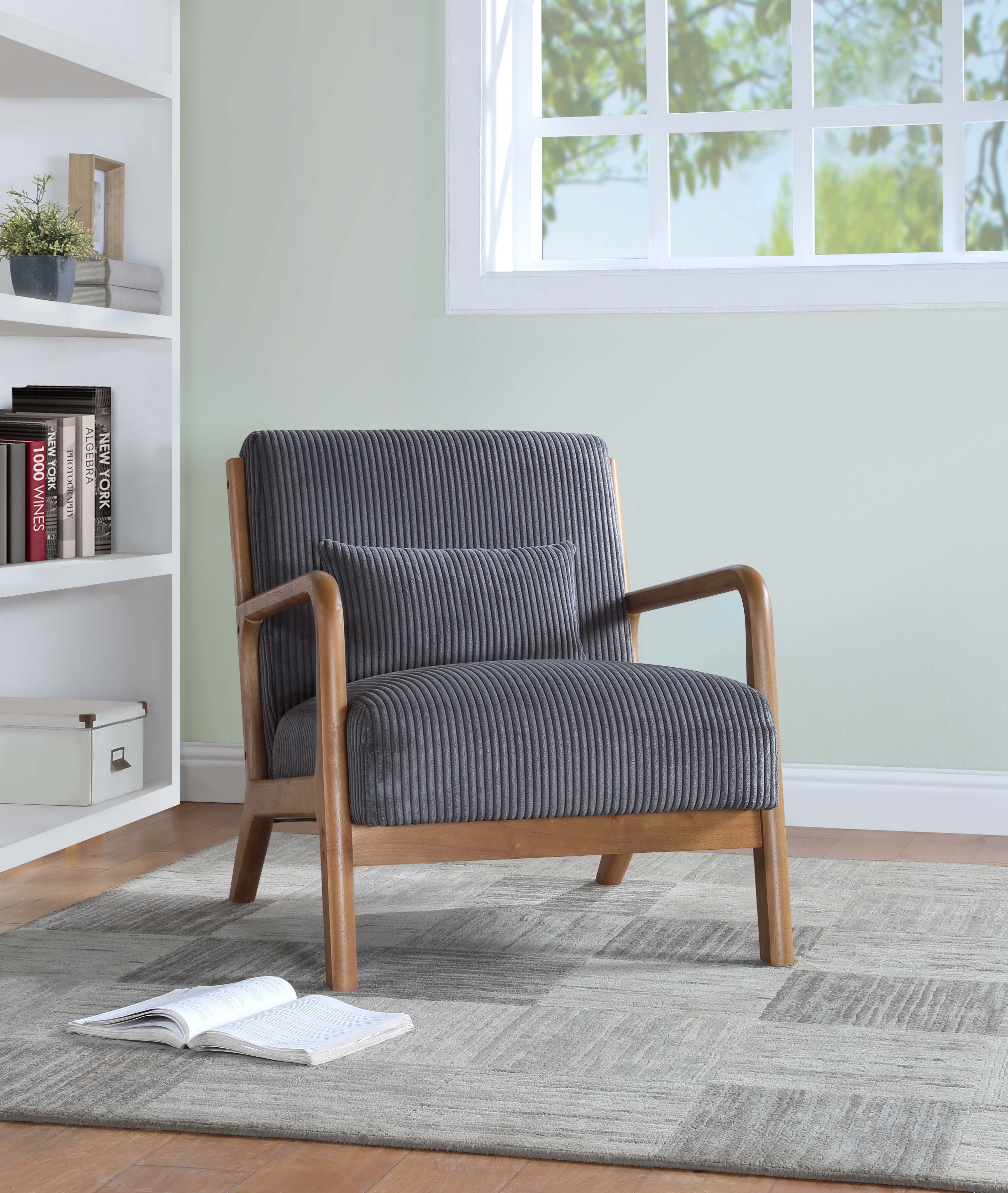 Lounge Chair – 30.5" Tall – Solid Wood Frame – Scandinavian Minimalist ...