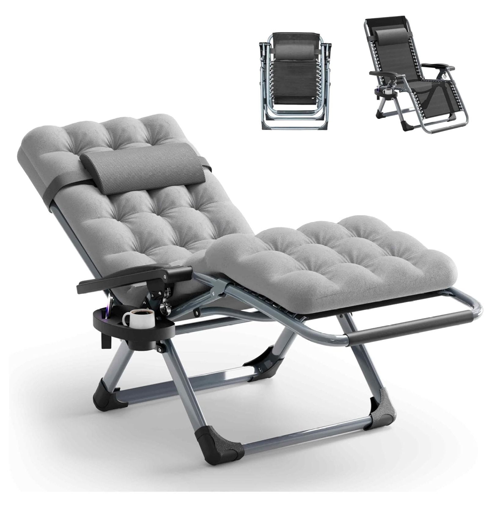 Lounge Chair, Anti Gravity Lounger Removable Extra Thick Cushion ...