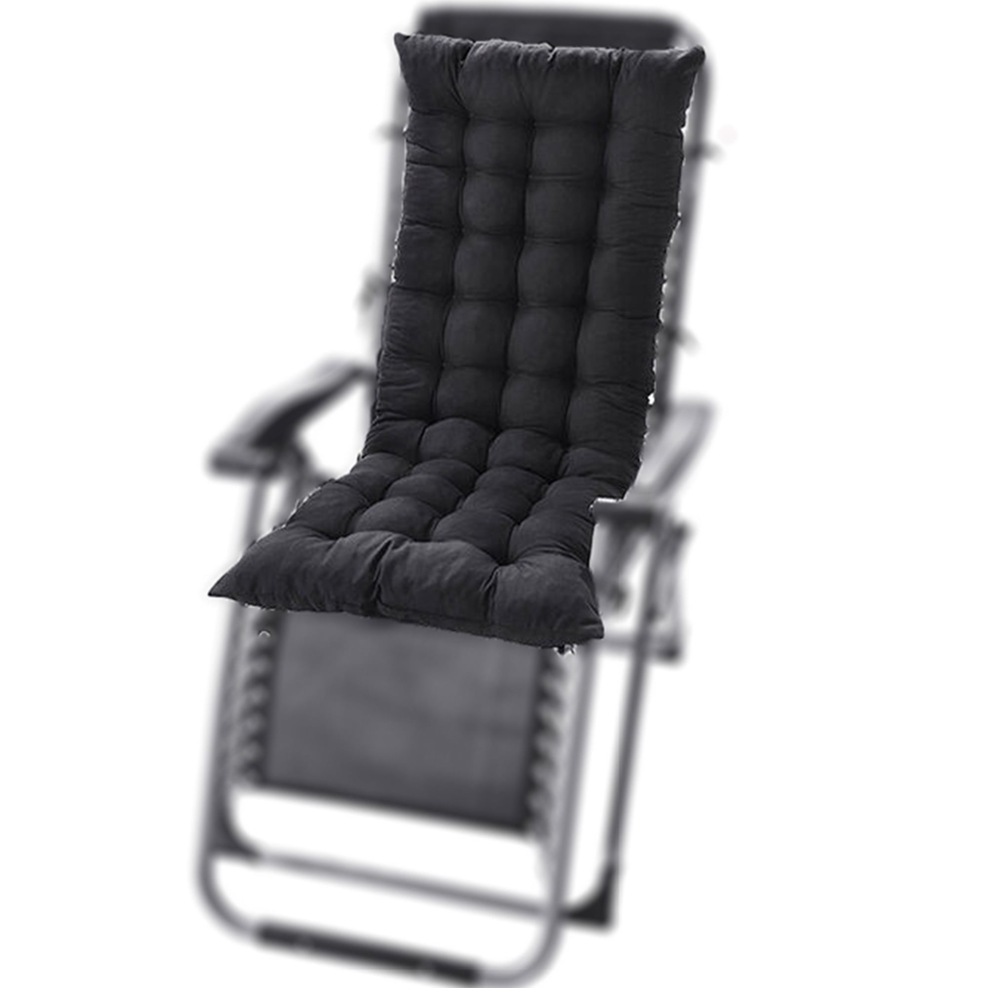Lounge Chair Cushion Tufted Soft Outdoor Rocking Seat Deck Chaise Pad W ...