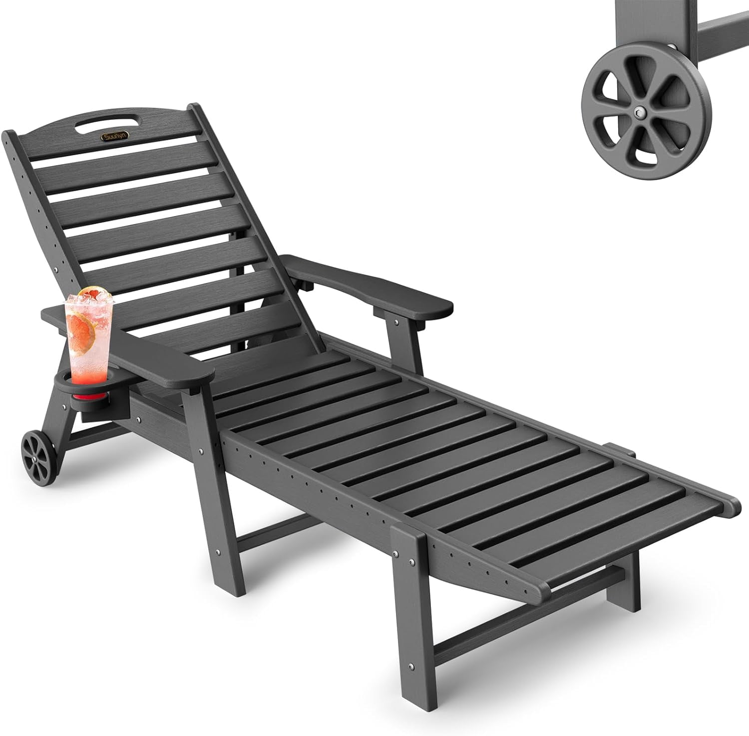 Lounge Chair Outdoor, Chaise Lounge Chair Outdoor, HDPE 6-Position ...