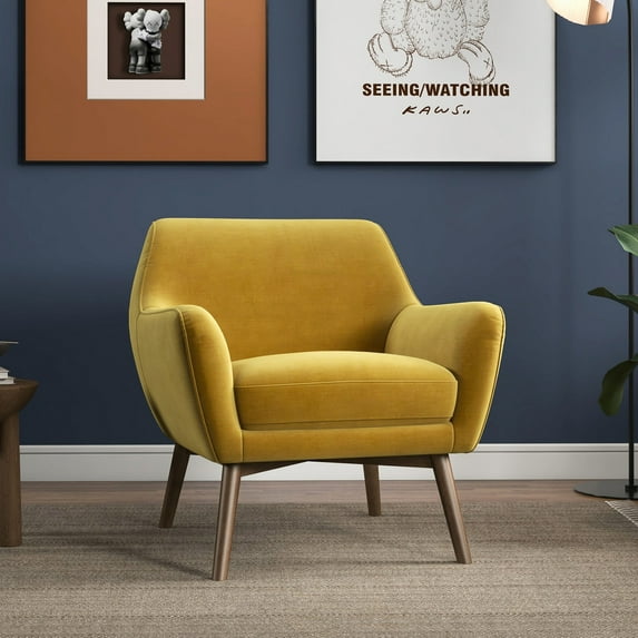 Lounge Chair / Performance Velvet Fabric, Corner Blocked Structure ...