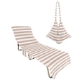 Lounge Chair Towel Cover Orange Stripes Lines Chaise Lounge Towel Cover ...