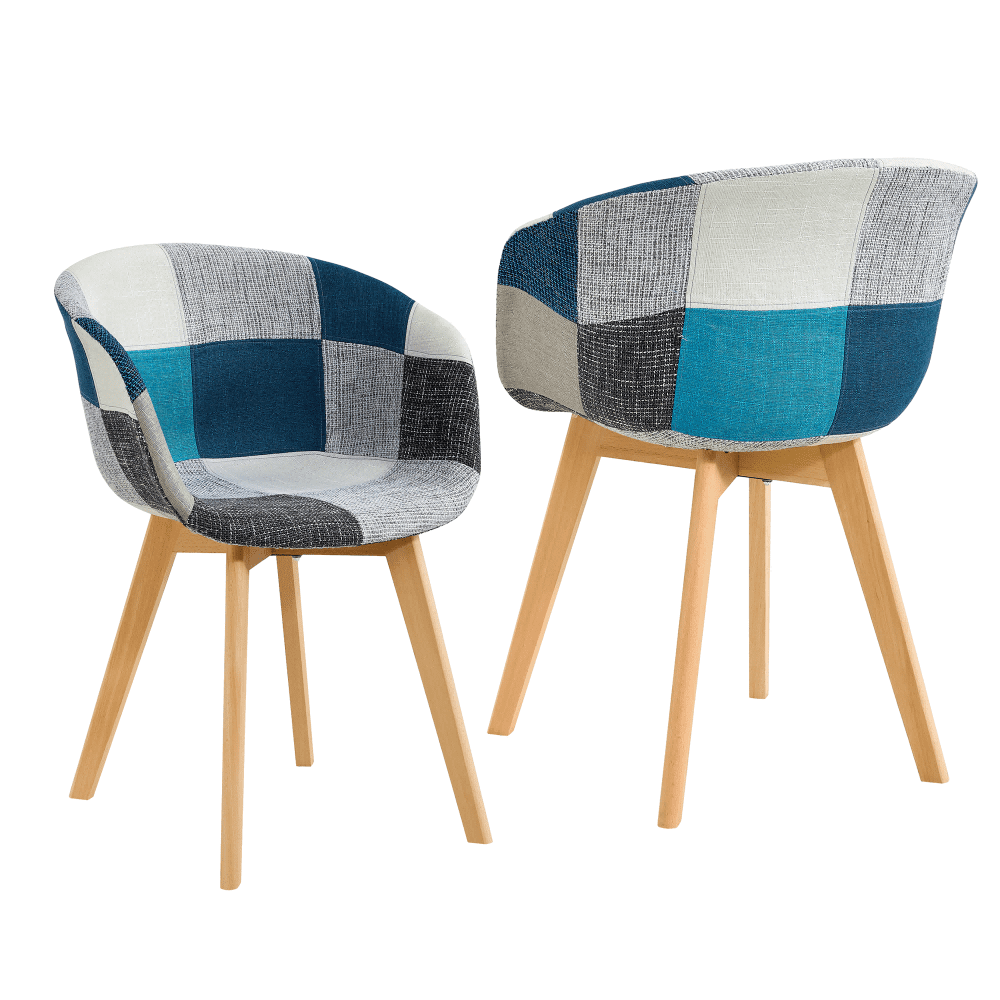 Lounge Chair, Tufted Linen Dining Room Chairs, Parsons Chairs with ...
