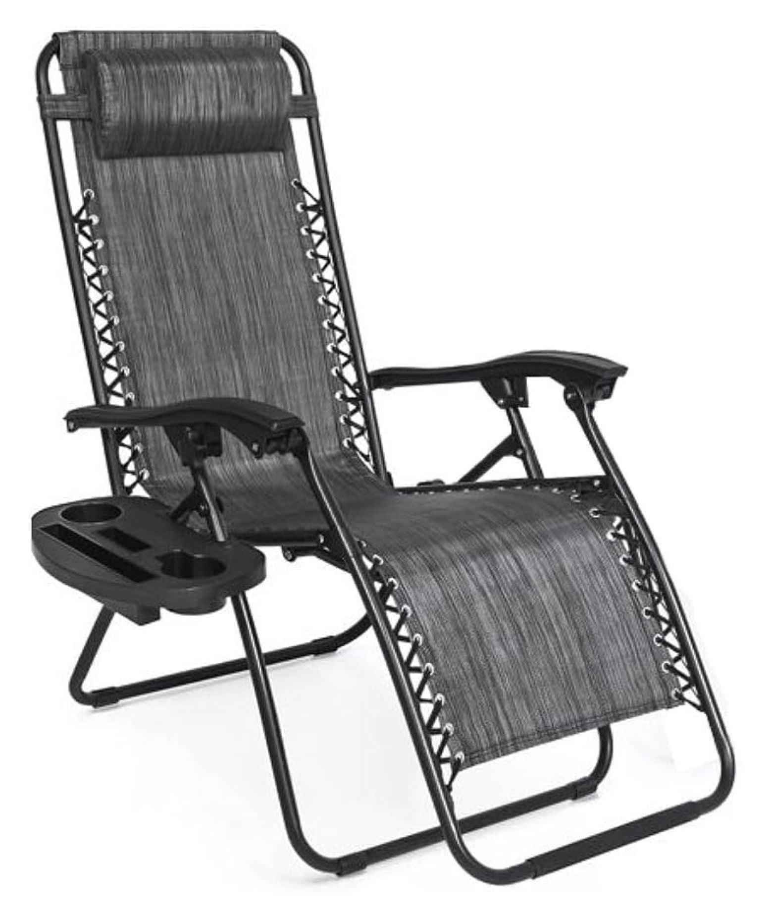 Lounge Chairs Outdoor Adjustable Reclining Patio Chair Steel Mesh ...