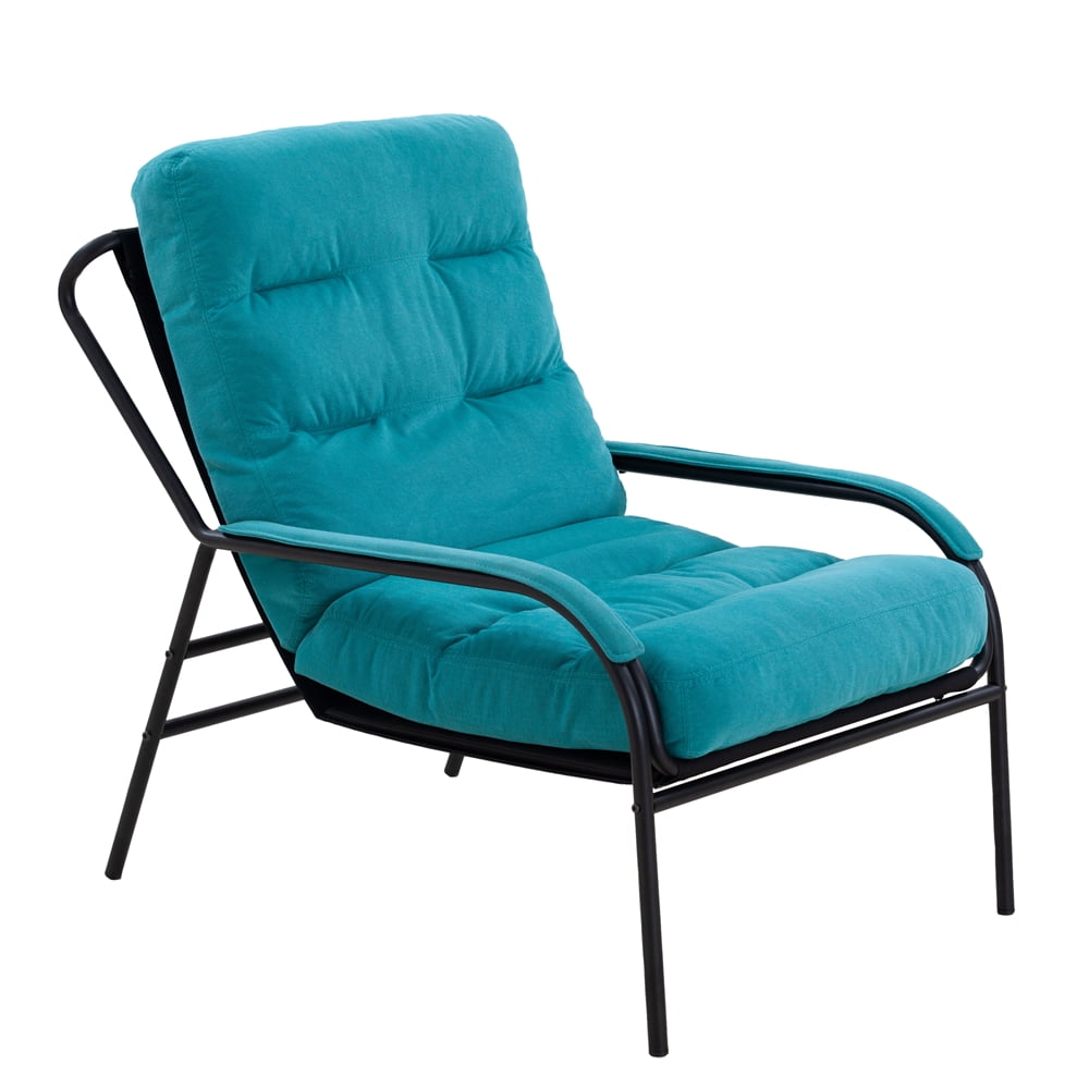 Lounge Recliner Chair, Leisure Chair Studio Chair with Metal Legs and ...