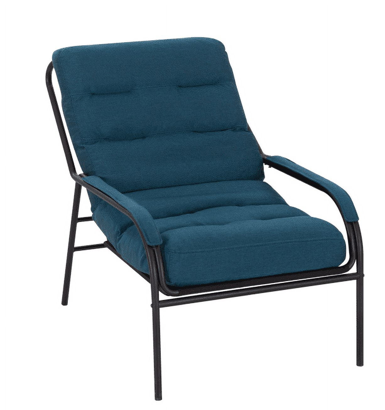 Lounge Recliner Chair, Modern Tufted Single Sofa with Metal Frame and ...