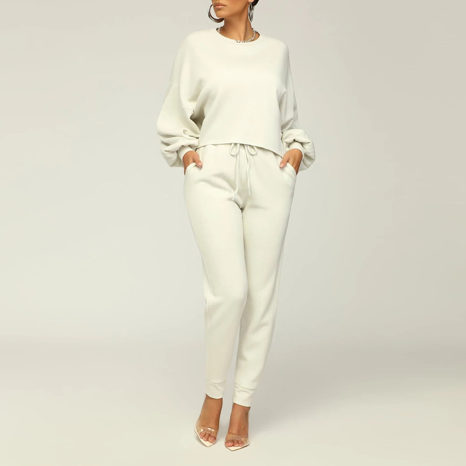 Lounge Sets for Women Two Piece Outfits Sweatsuits Sets Long Pant ...