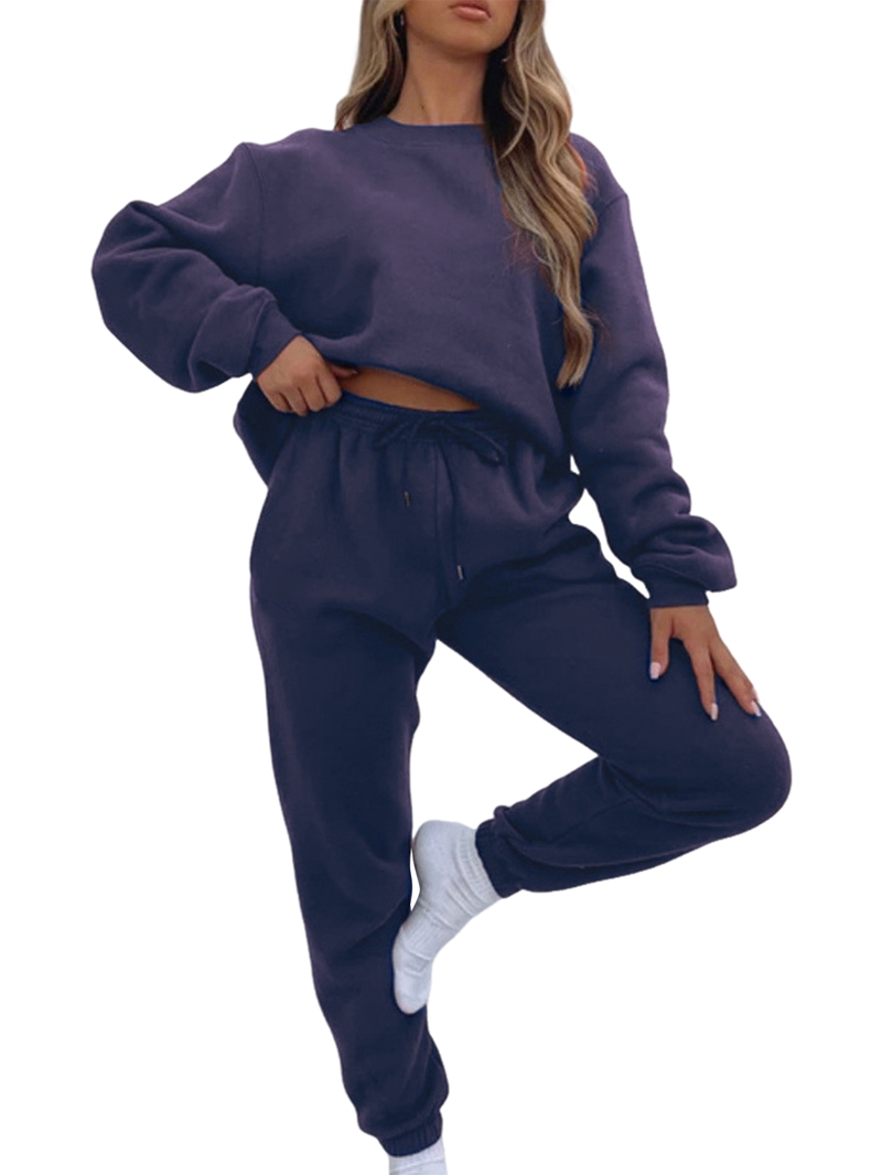 Lounge Sets for Women 2 Piece Travel Vacation Outfits Fall Sweatsuit ...