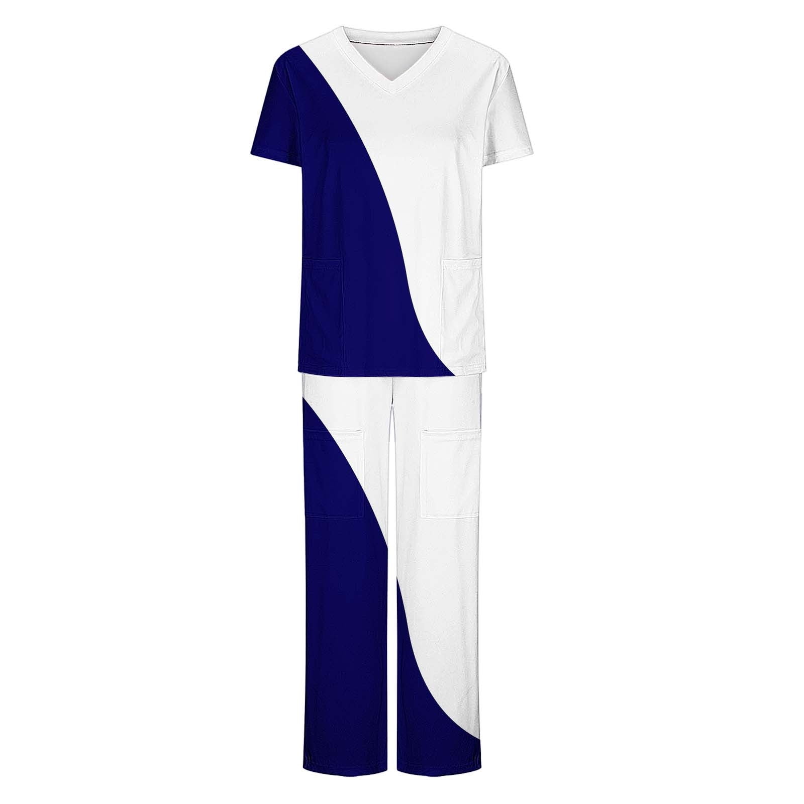 Lounge Wear for Women 2 Piece Set Clearance Color Block Outfits for ...