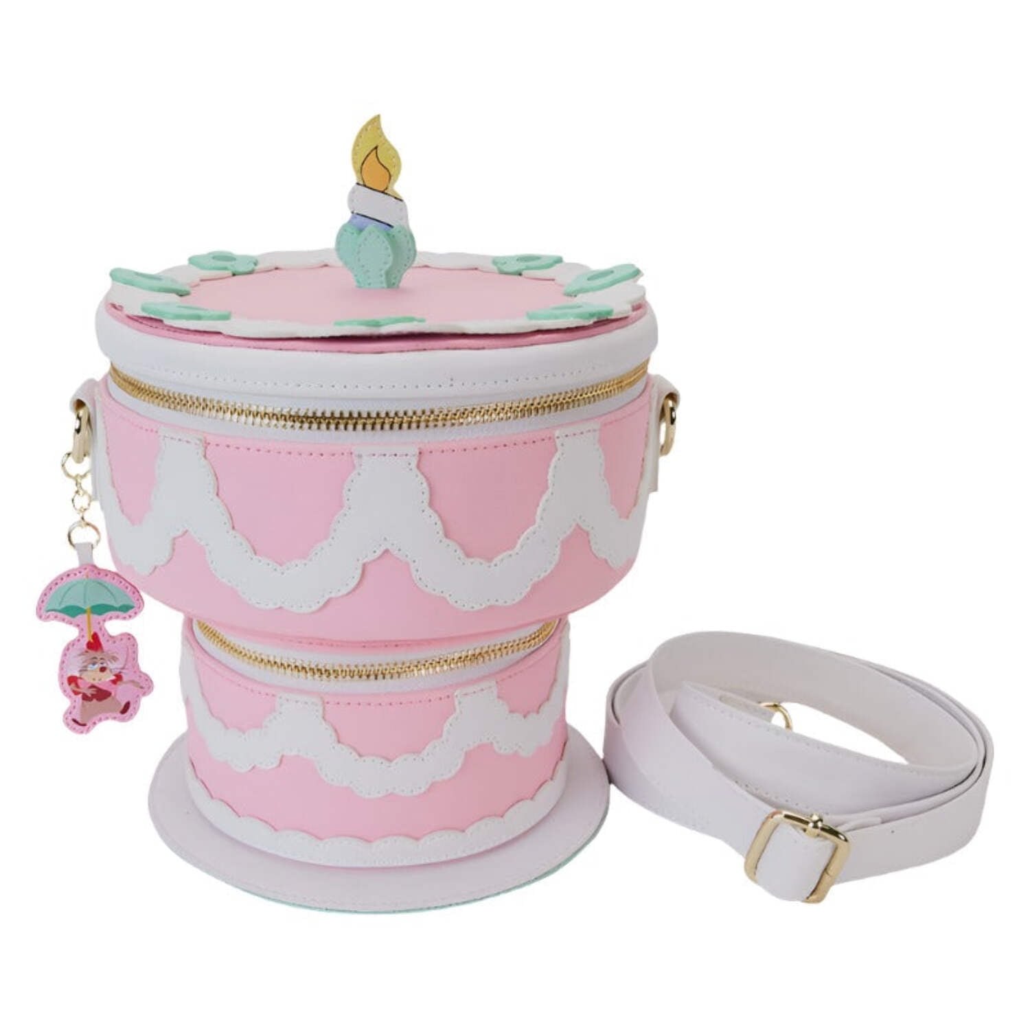 Loungefly Alice in Wonderland Unbirthday Cake Figural Glow Crossbody ...