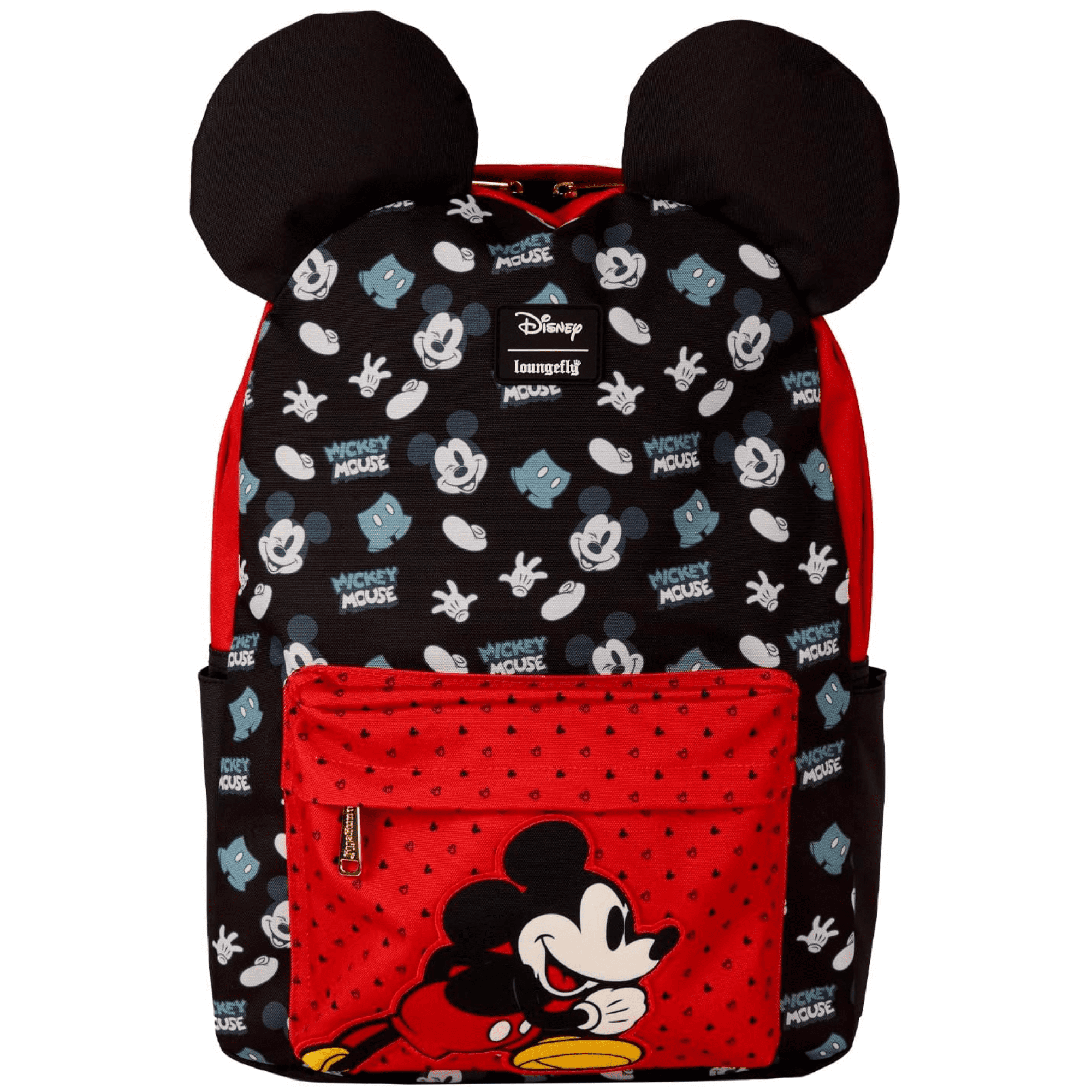 Loungefly Disney Mickey Mouse Nylon Full-Size Backpack for School, 17in ...