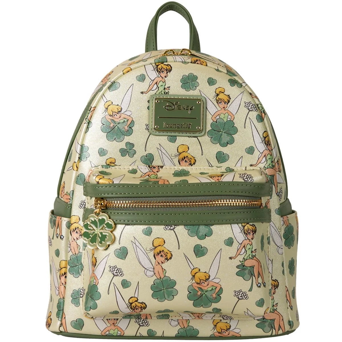 Loungefly Disney Peter Pan Tinker Bell Clover All-Over Print Mini ...
