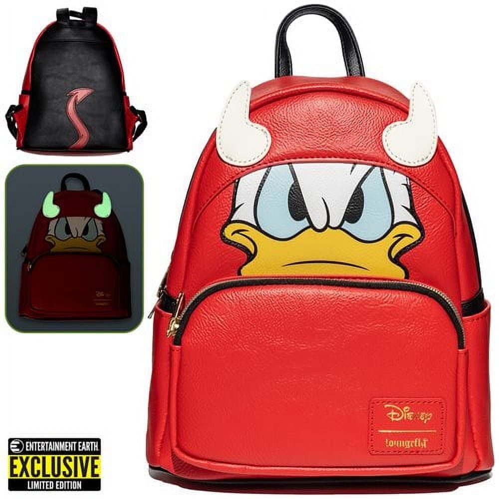 Loungefly Donald Duck Devil Donald Mini Backpack – Red Cosplay Bag ...