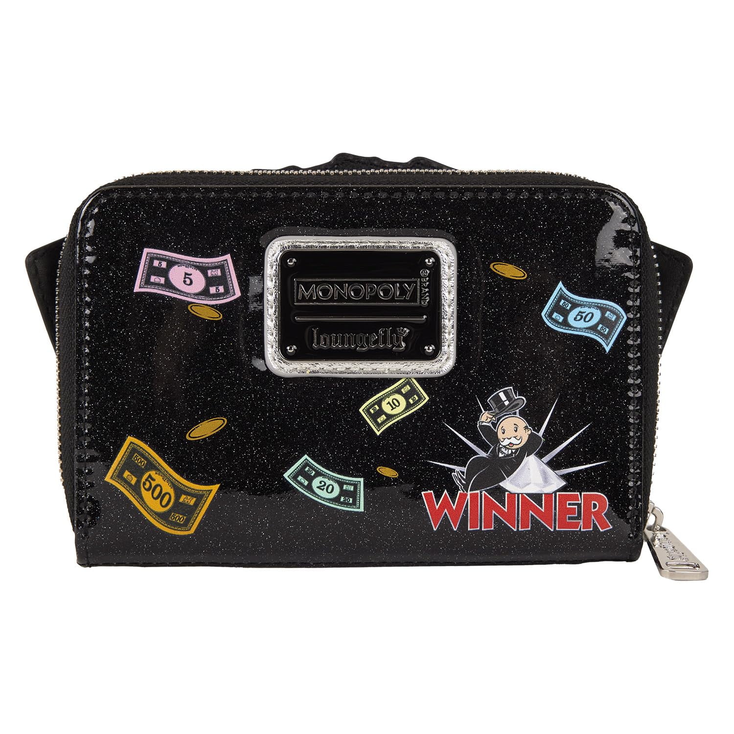 Loungefly Hasbro Monopoly Money Zip Around Wallet C80 - Walmart.com