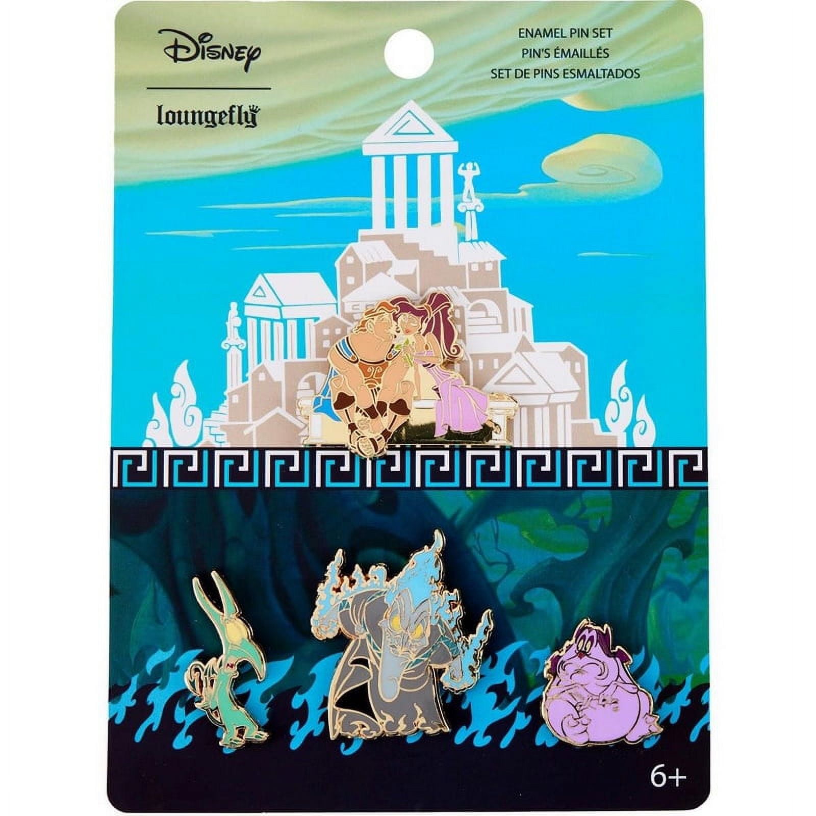 Loungefly LFY-WDPN2790-C Disney Hercules 4 Piece Collector Enamel Pin ...