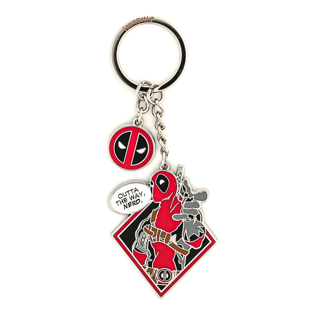 Loungefly Marvel Deadpool Outta the Way Nerd Enamel Key Chain - Walmart.com