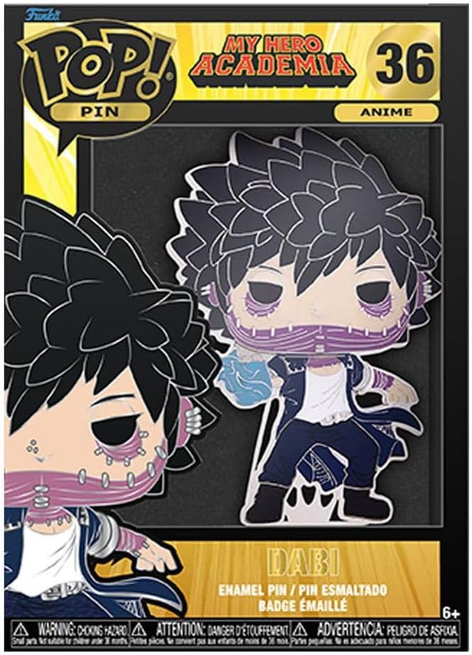 Loungefly POP! Large Enamel Pin My Hero Academia: DABI - Dabi - My Hero ...