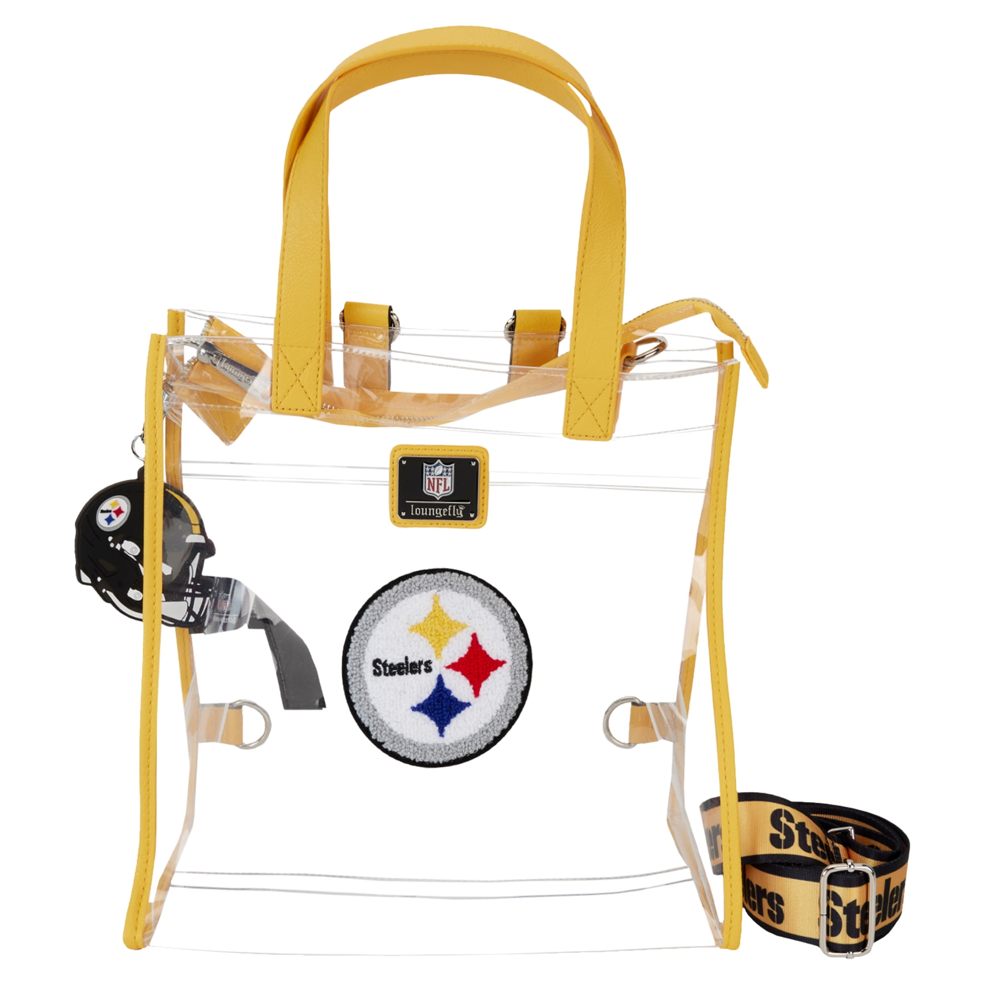 Loungefly Pittsburgh Steelers Clear Convertible Backpack & Tote Bag ...