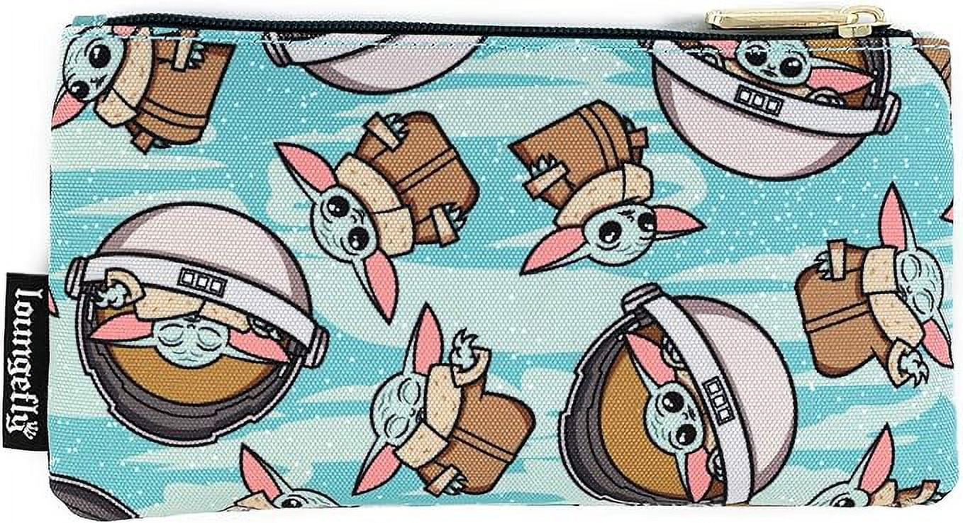 Loungefly Star Wars Baby Yoda All Over Pattern Print Coin Cosmetic Bag ...