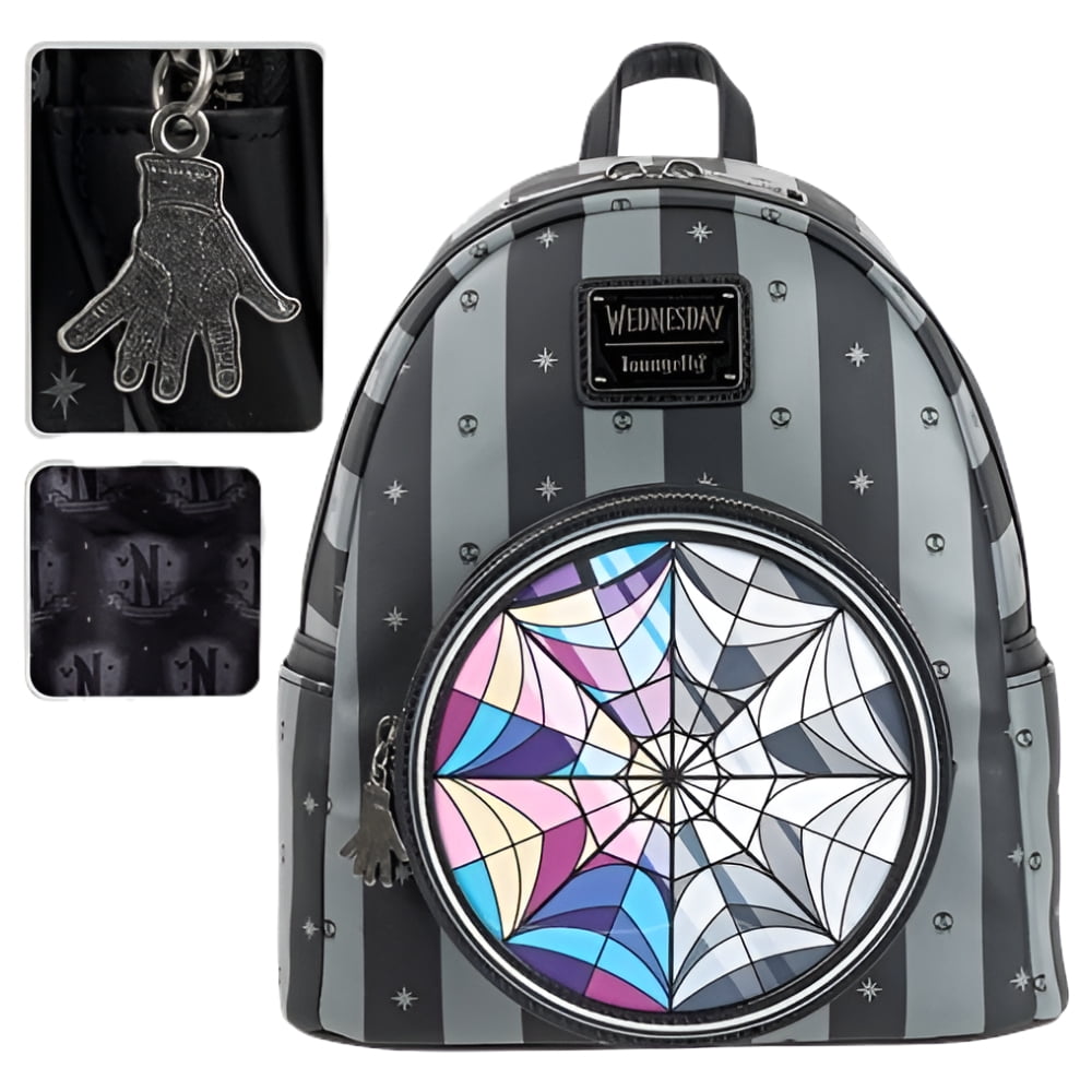 Loungefly Wednesday Addams Nevermore Academy Mini-Backpack for ...