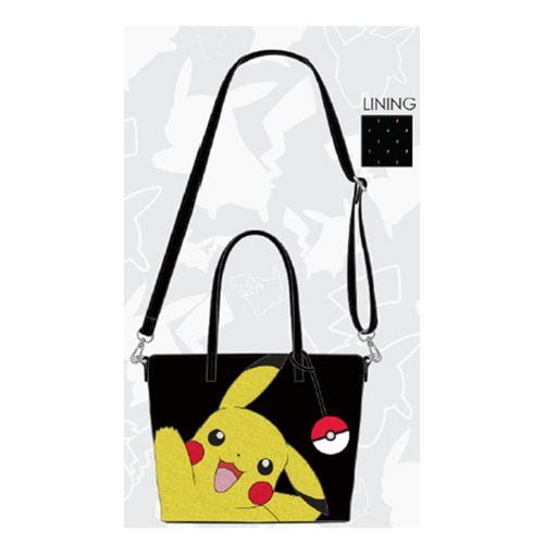 Loungefly x Pokemon OG HEART LOGO Pikachu Crossbody Tote Bag Purse ...