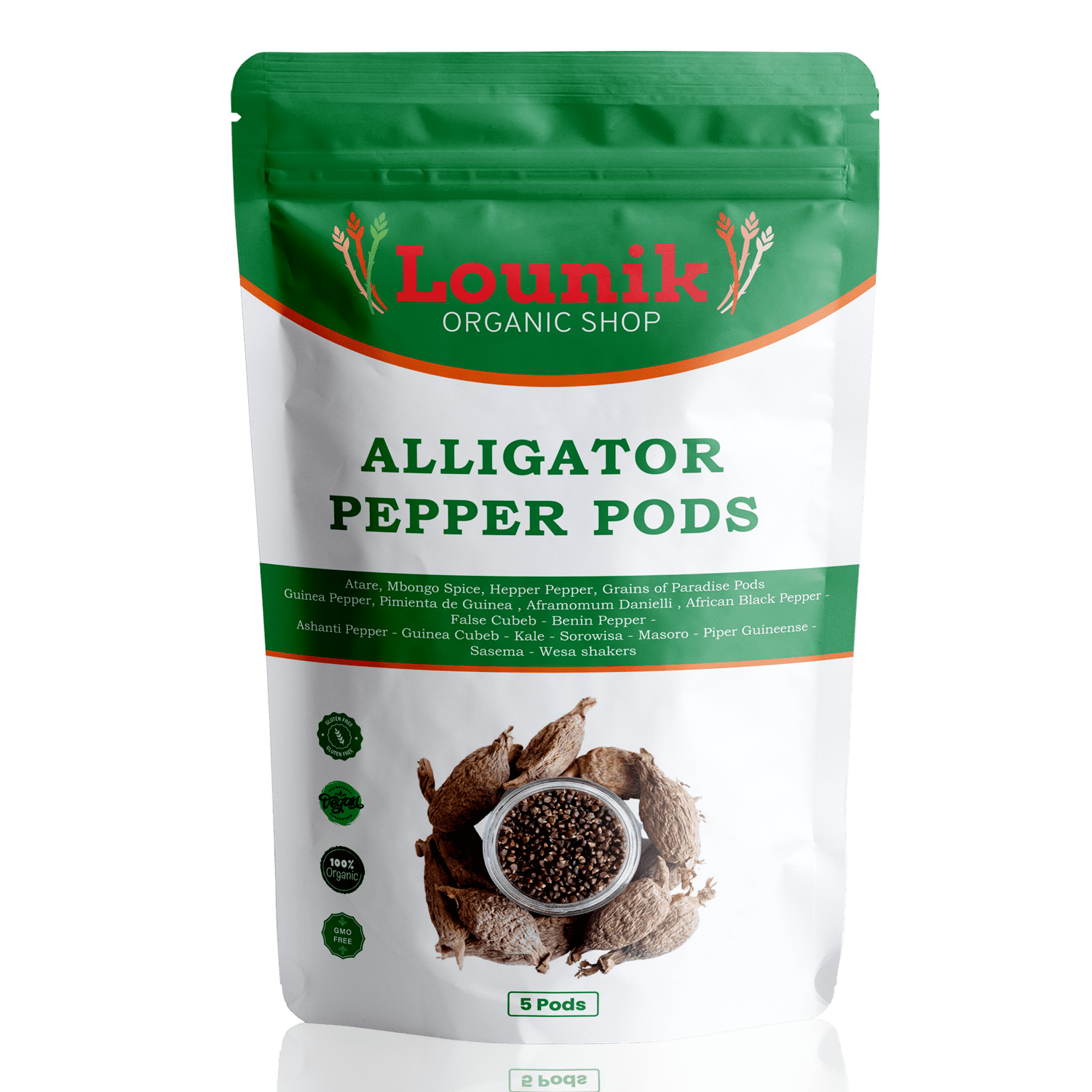 Lounik Alligator Pepper Pods- 5 Pods - Walmart.com