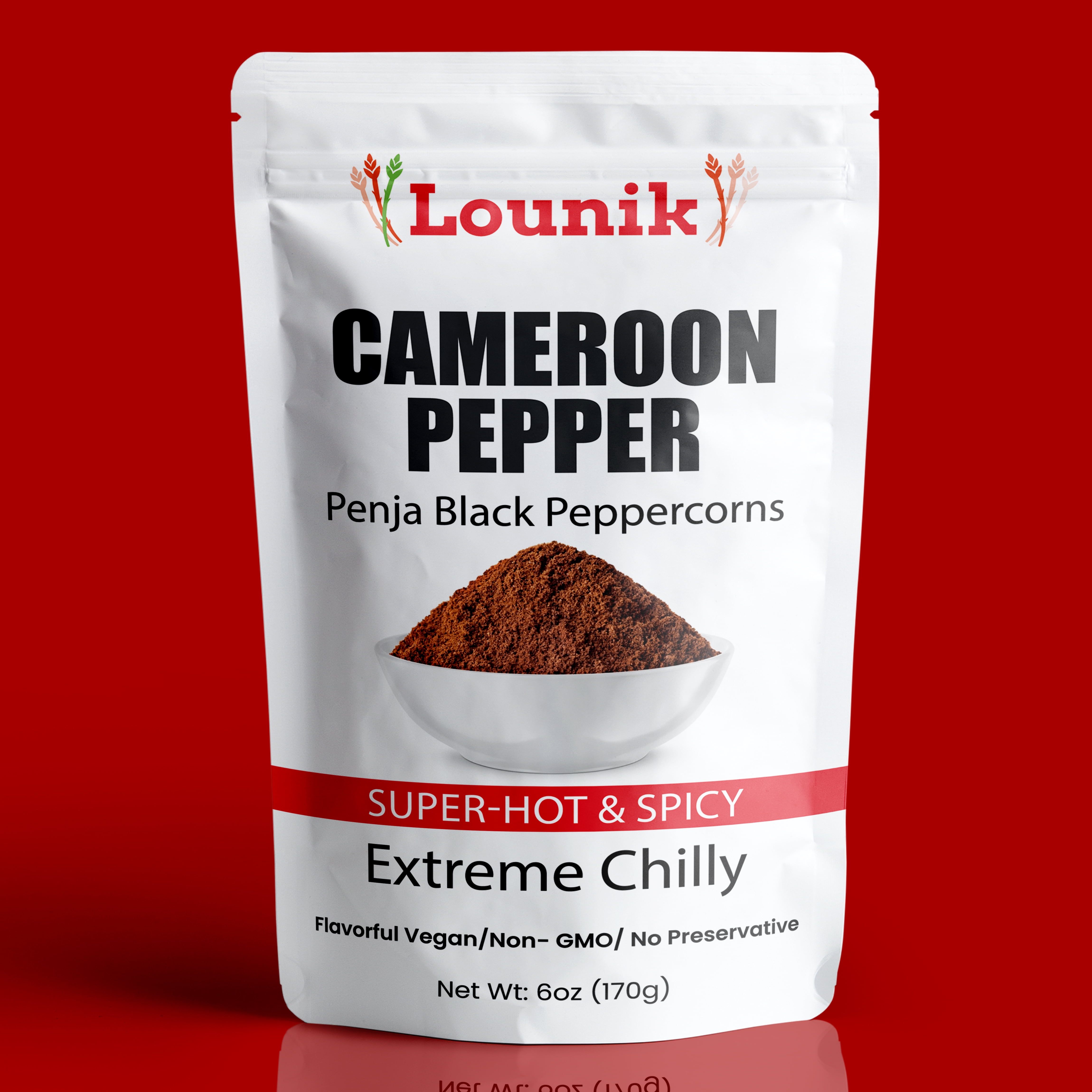 Lounik Cameroon Pepper/ Penja Black Peppercorns Super-Hot & Spicy ...