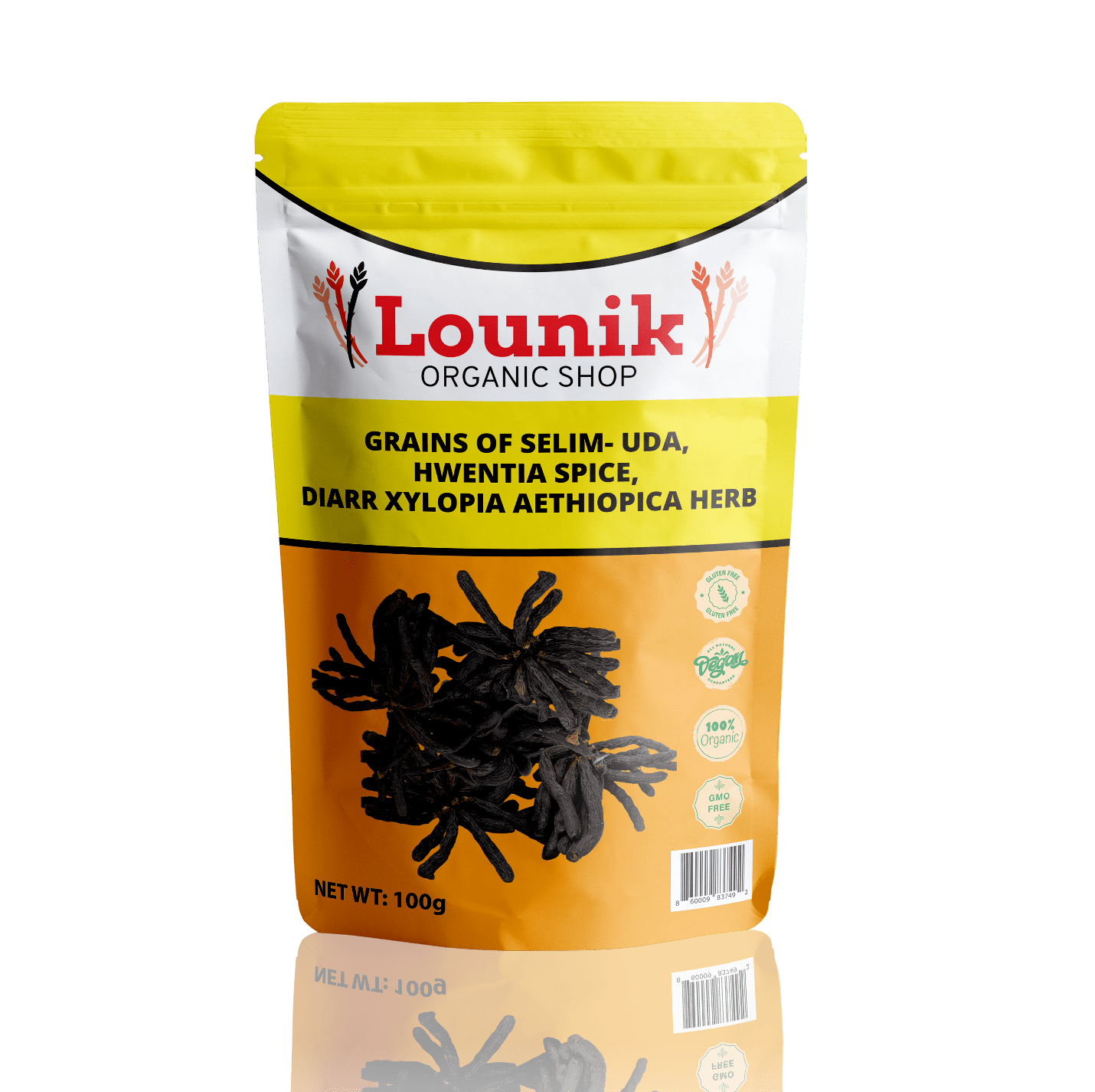 Lounik Grains of Selim- Uda/African Black Pepper/Peppercorn/ - 100grams ...