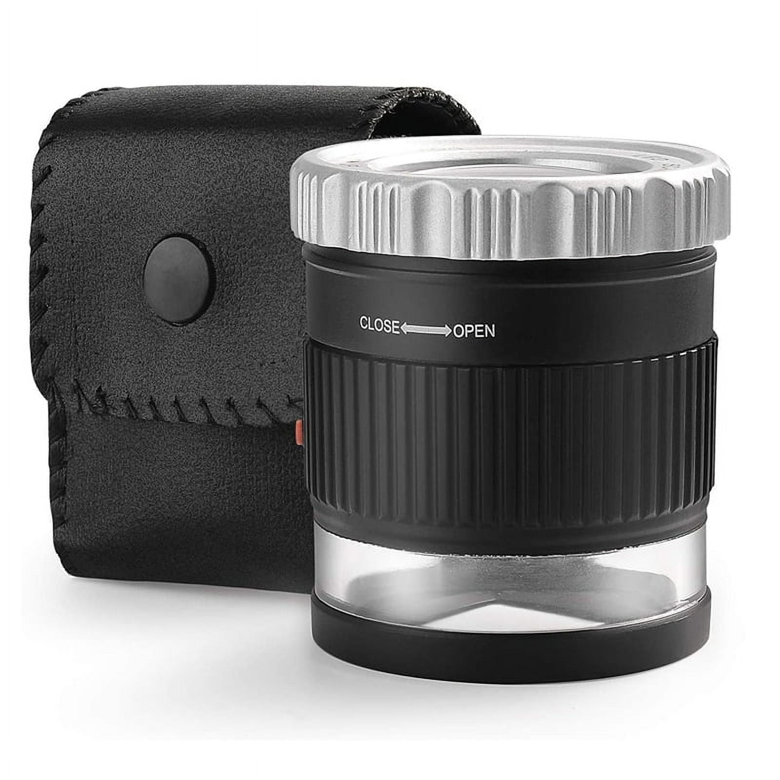 Loupe Magnifier 30X Magnifier Illuminated Adjustable Length Desktop ...