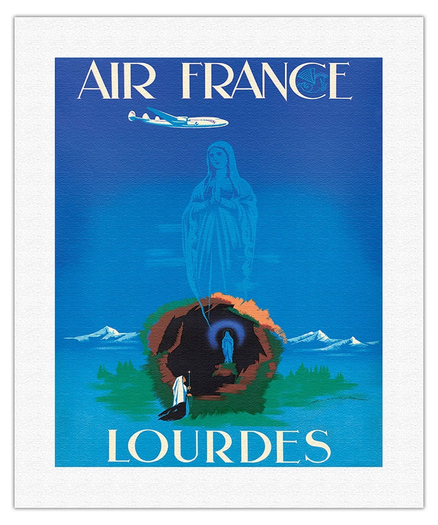 Lourdes - Virgin Mary - Our Lady of Lourdes - France - Vintage Airline ...